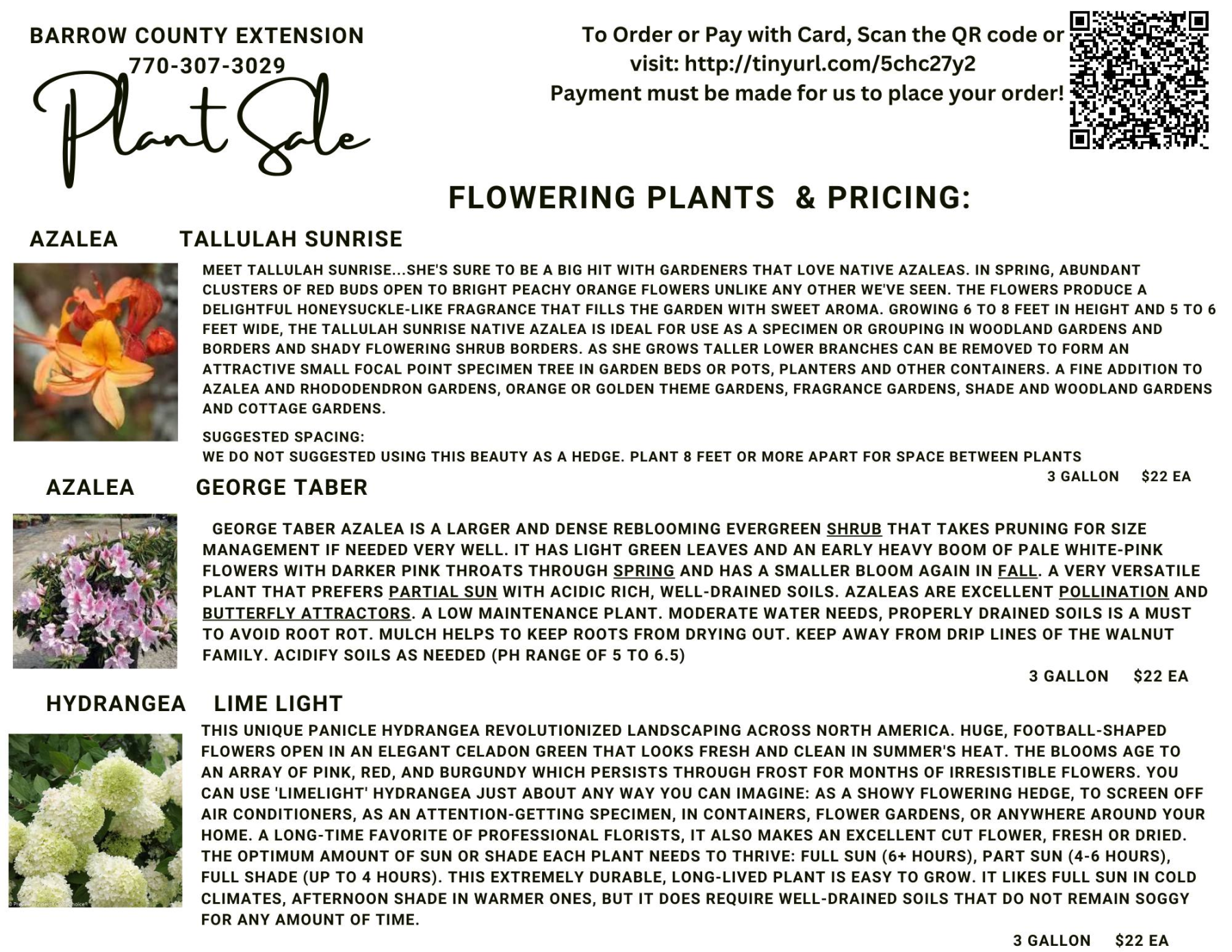 Barrow County Extension Plant Sale | Barrow Co Ag & Natural Resource Blog
