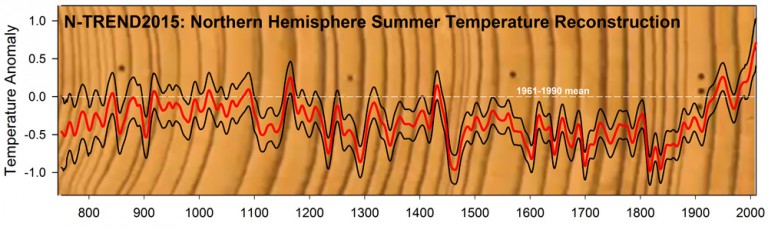 New tree ring data set shows NH temperatures | Climate and Agriculture ...