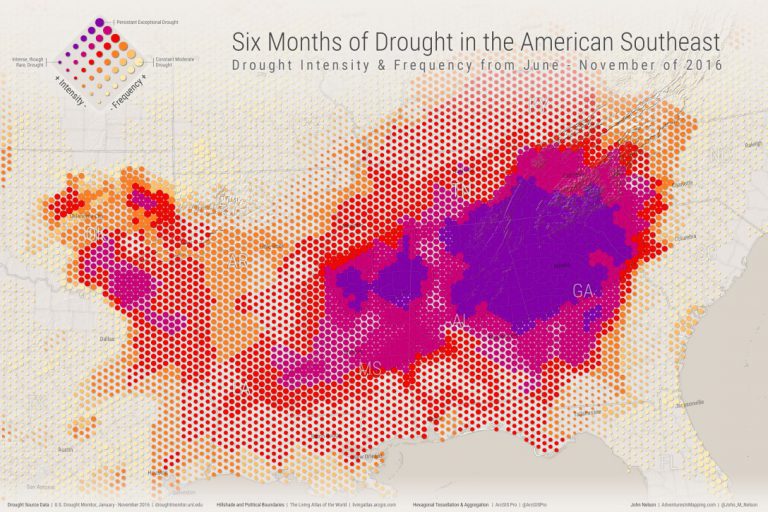 Interesting new Southeast drought map | Climate and Agriculture in the ...