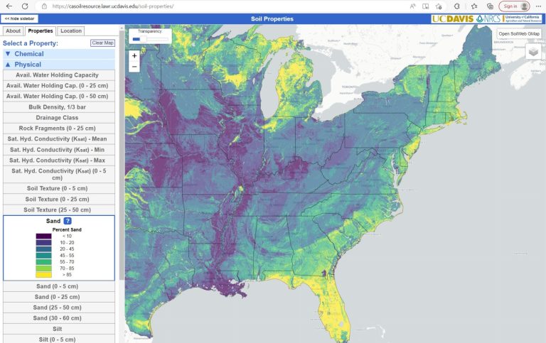 Interactive soil mapping website | Climate and Agriculture in the Southeast