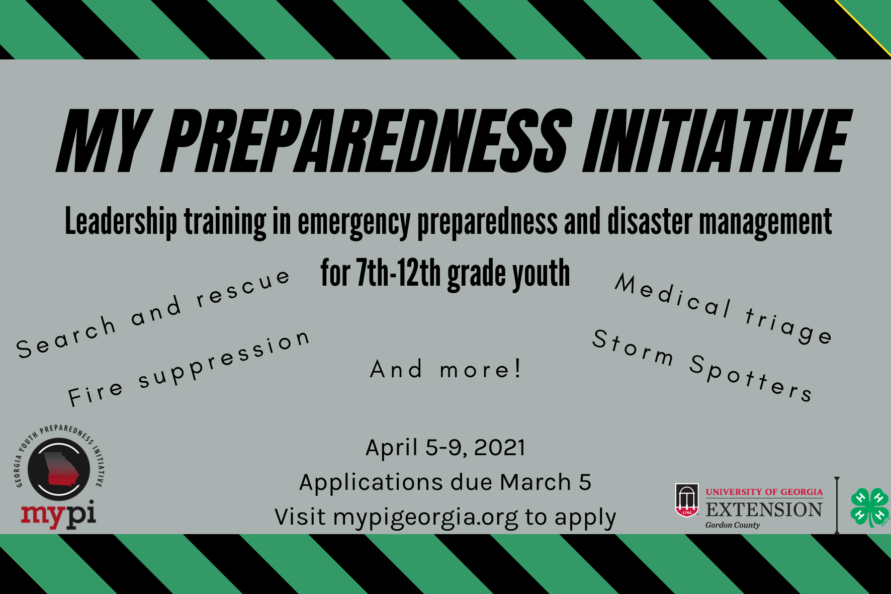 2021 My Preparedness Initiative (MyPI) Program | Gordon Grown